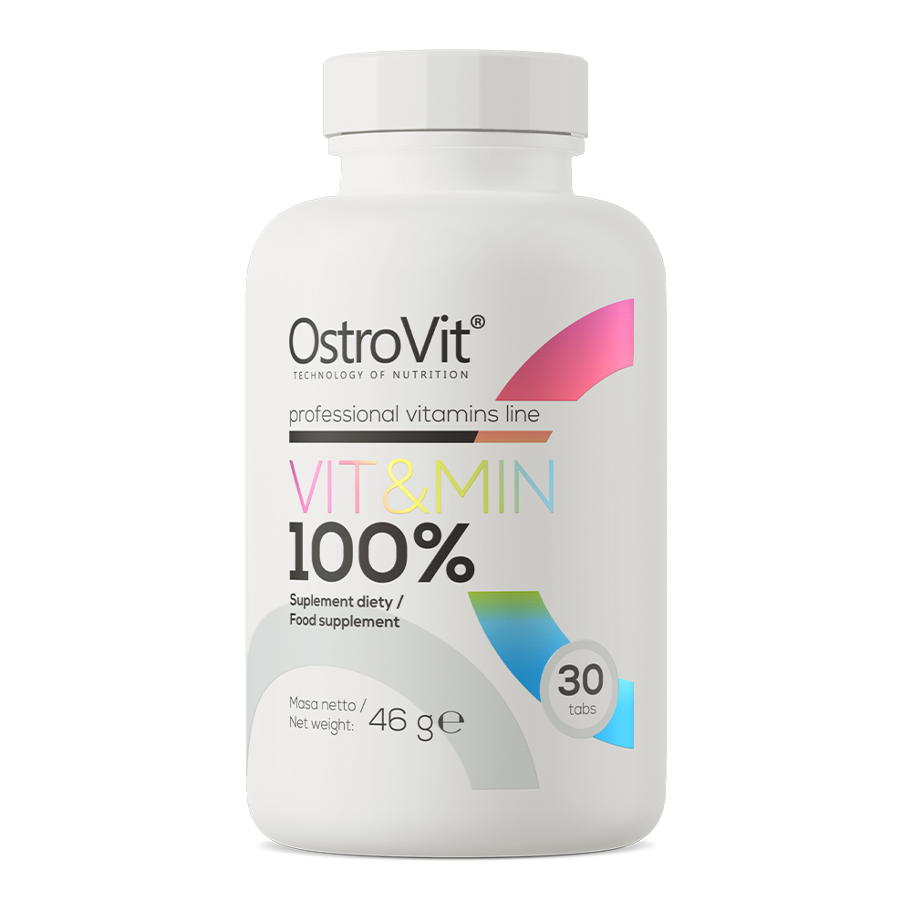 OstroVit 100% VIT&MIN 30 tablets - 2,26 EUR - Official store | OstroVit