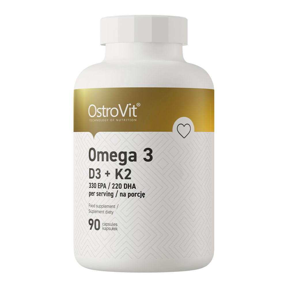 OstroVit Omega 3 D3+K2 90 capsules - 10,77 € - Official store | OstroVit